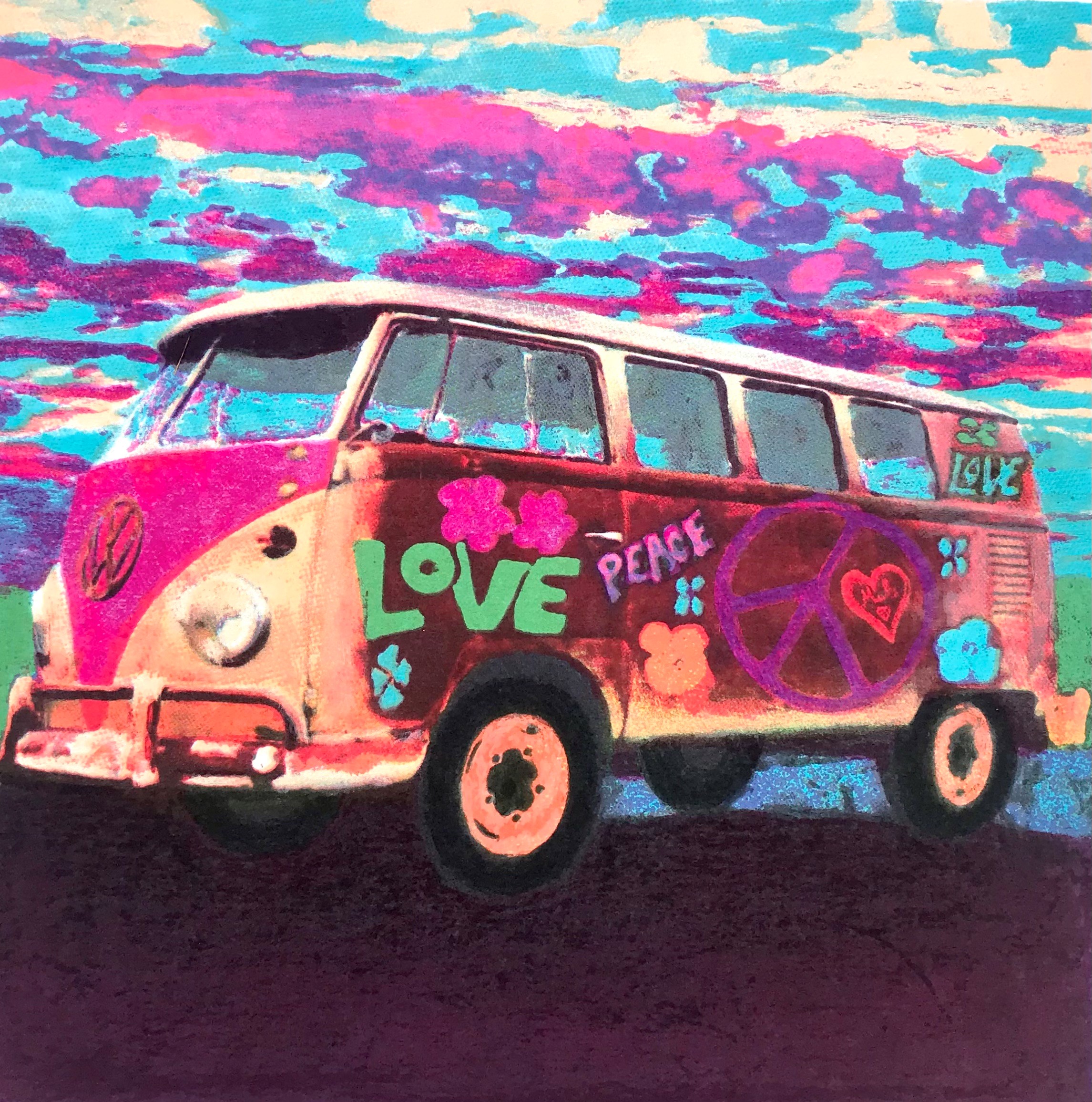 Mini Hippie Bus - Kunstkontor Bamberg
