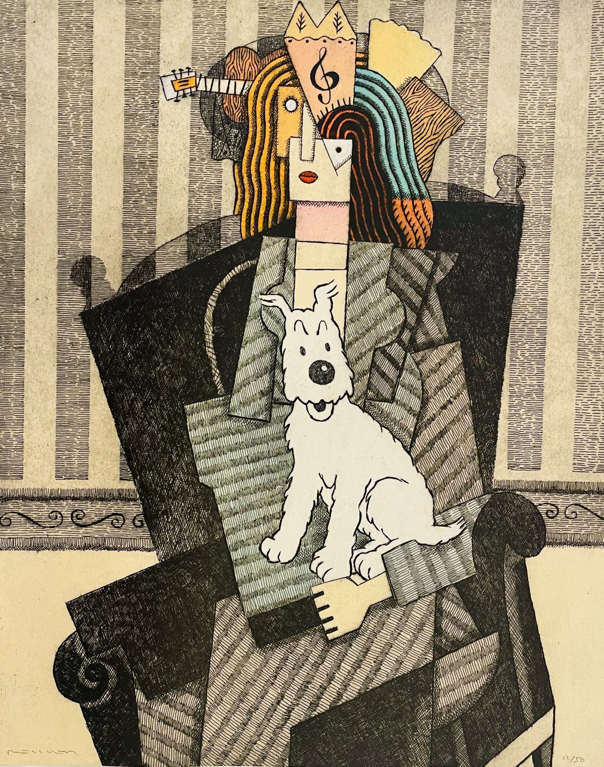 Suite: "Estudio sobre un cuadro de Picasso"- Milou - Kunstkontor Bamberg